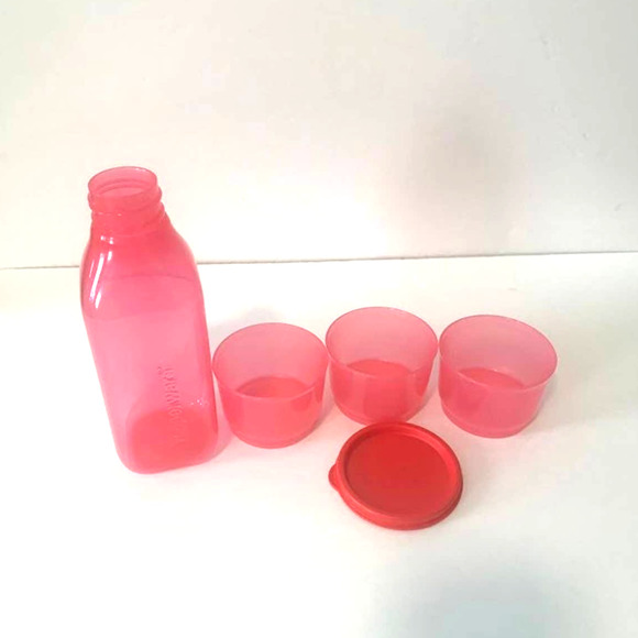 Tupperware | Kitchen | Tupperware Mini Containers Bottle Bundle Red ...